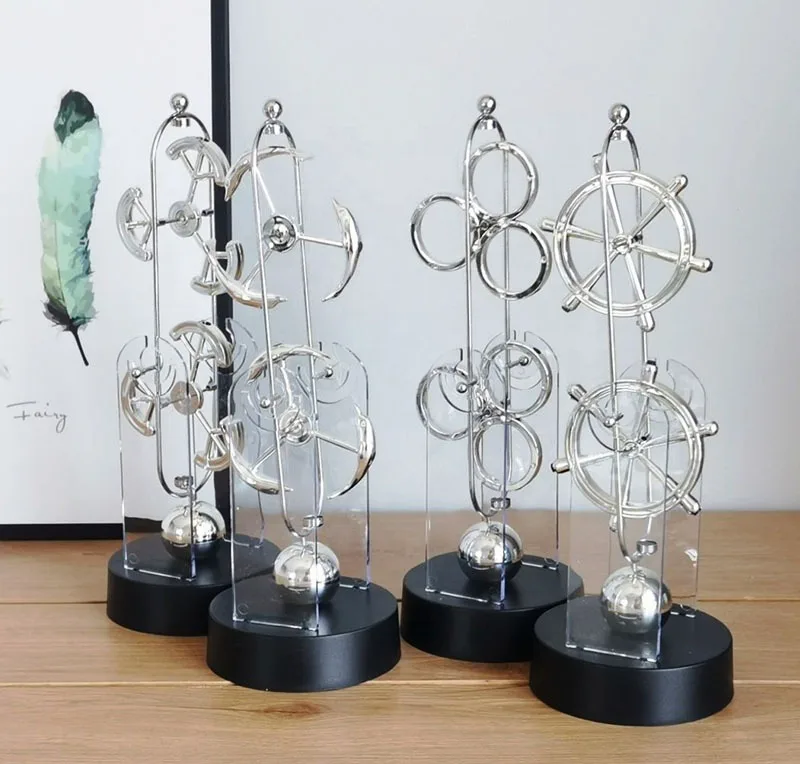 Desktop Double Wheel Perpetual Motion Instrument Balance Ball Science ...