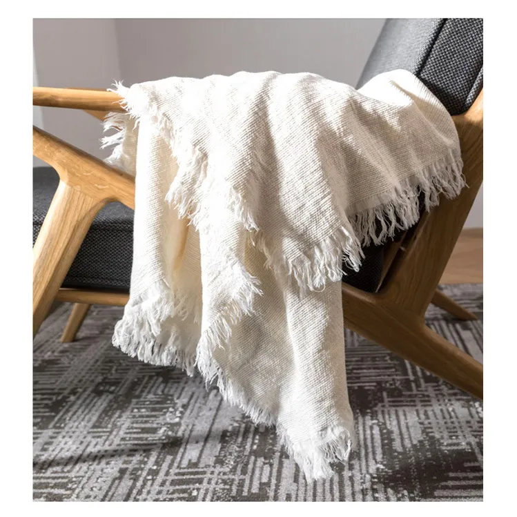 Factory Manufacture Sofa Throw High Quality Linen Solid Color Cotton ...