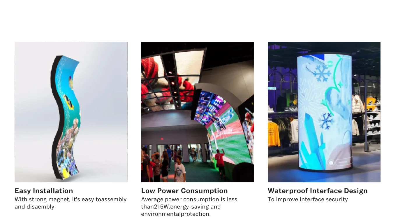 Immersive LED Tunnel Projector Screen - Yake Display Solutions