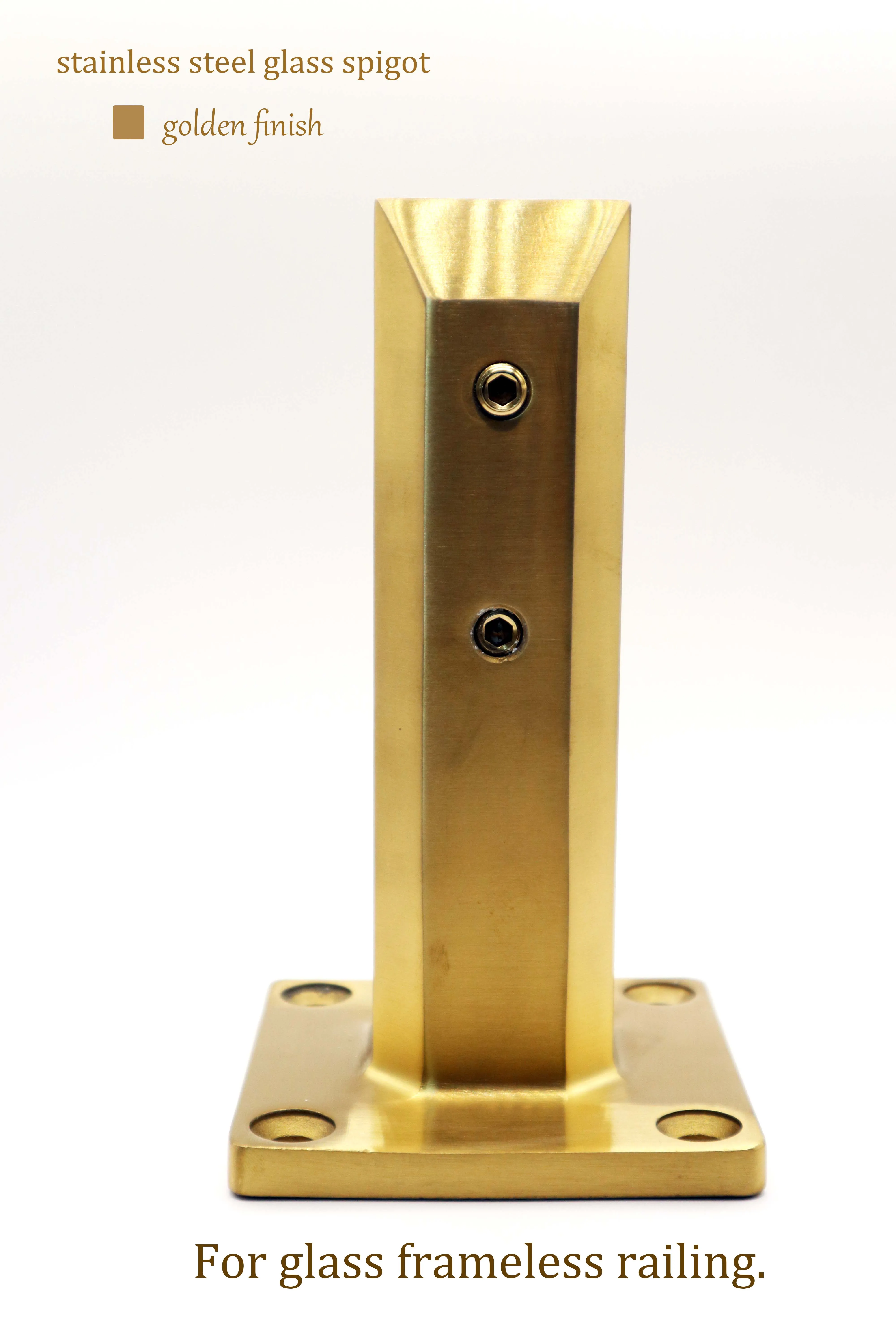 Stainless Steel Spigots - Durable Glass Balustrade Clamps