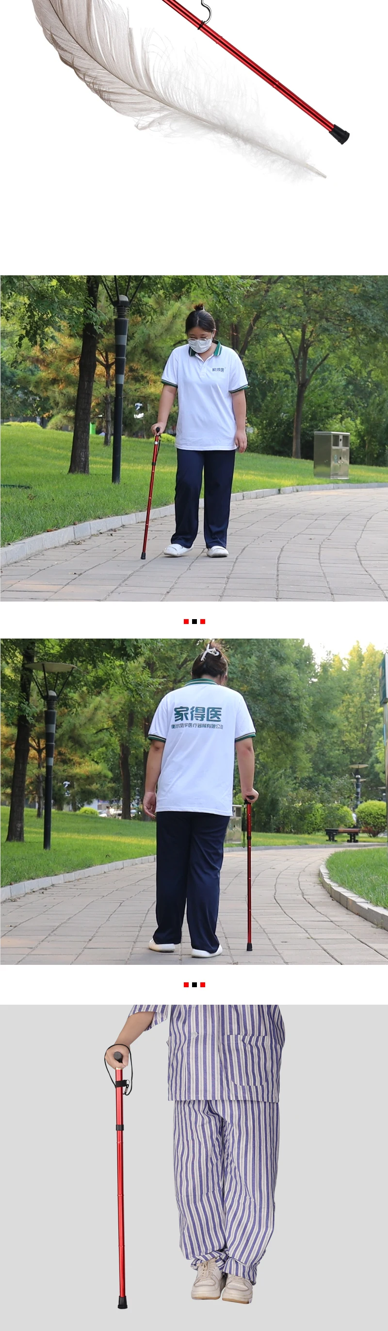 Medical Telescopic Underarm Crutches Buoyancy Aids Walking for Fracture ...