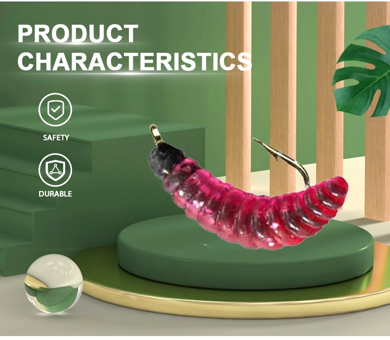 Fast Sinking Maggot-style Nymph Grub Lure Fishing Bait For River ...