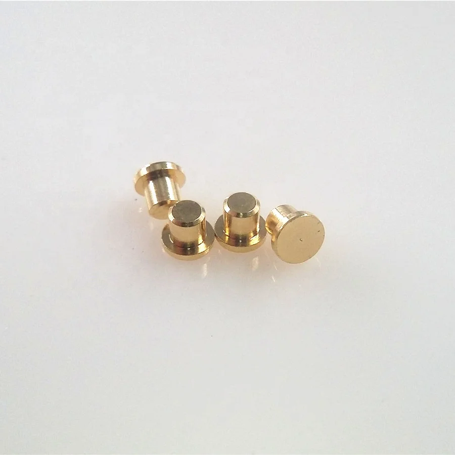 Circular SMD Contact Pad 3.0 mm Diameter Flange Height 2.0 mm Flat ...