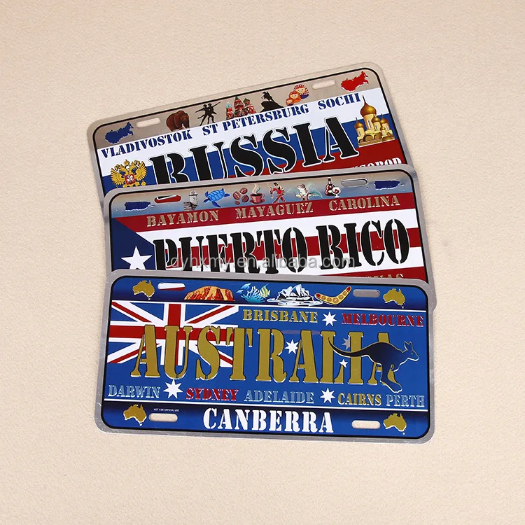 Custom Stamping Aluminium Number Plate - Buy High Quality Car Number ...