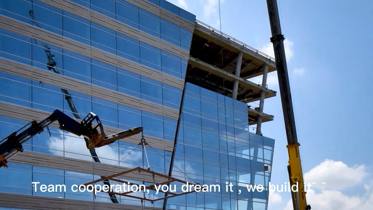 Building Exterior Point Curtain Wall Clear Double Glazed Spider Fitting ...