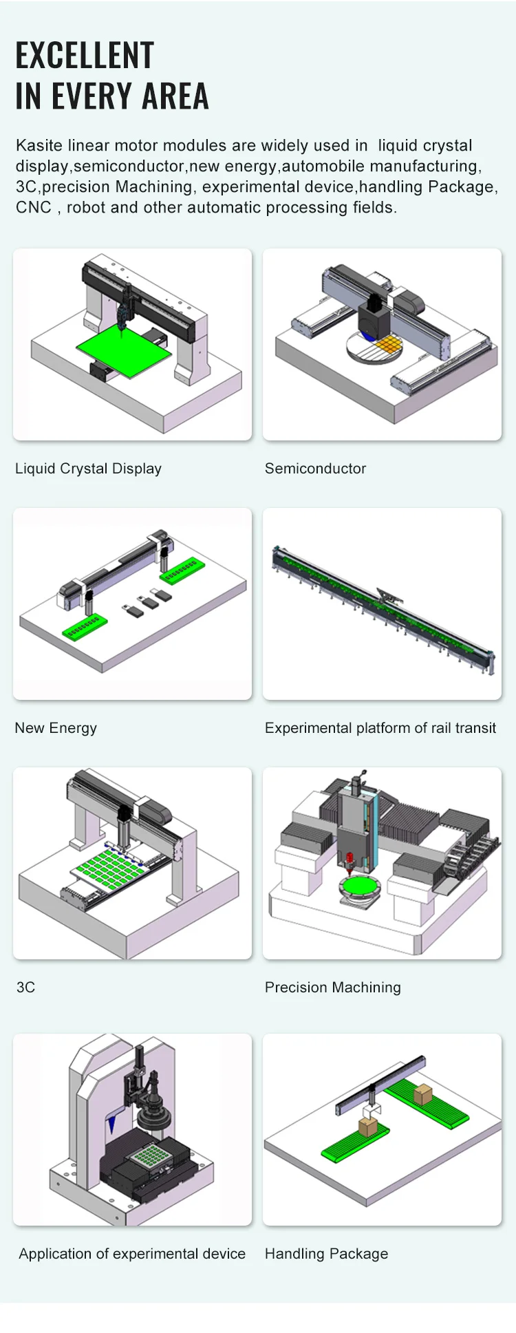 Customized Long Stroke Workbench Packaging And Handling Linear Module ...