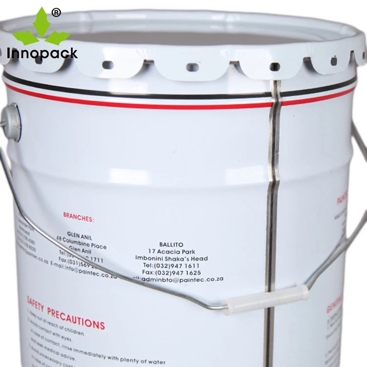 25kg 25l Paint Tin Buckets - Durable Metal Pail Packaging