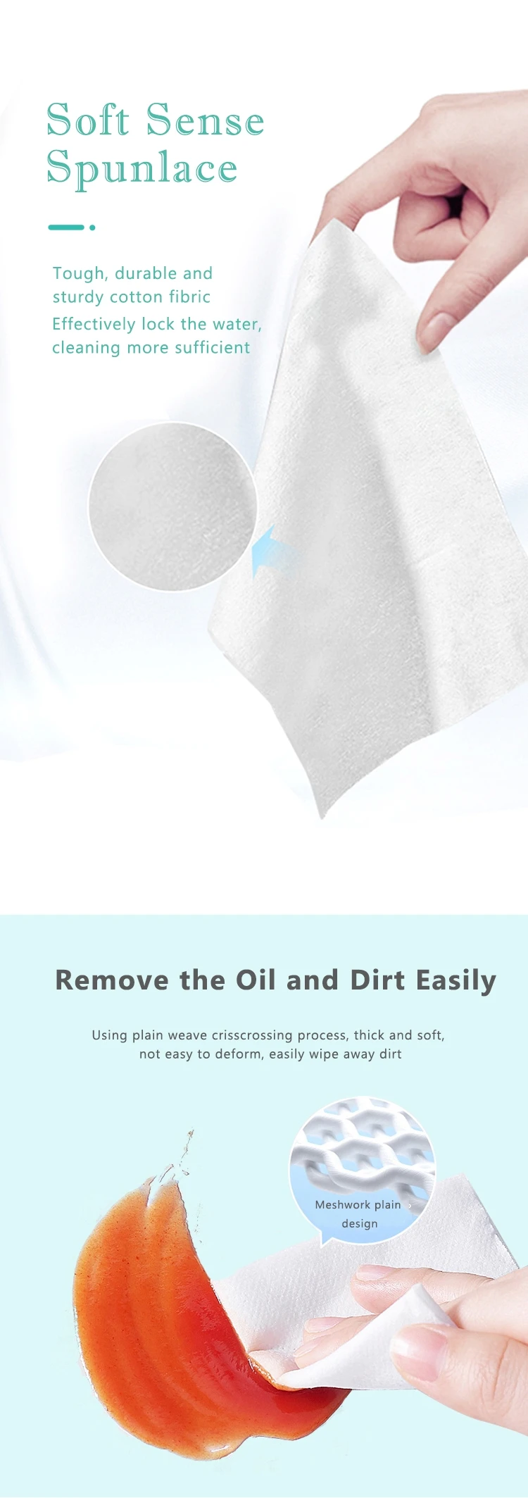 Disposable Household Cleansing Water Wipe Skin Friendly Soft Adult Baby ...