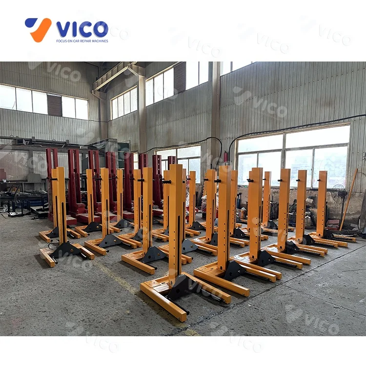 Yellow Hydraulic Lifts Portable Wheel Lifter Machine OEM Spot Welding ...