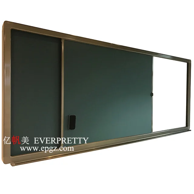 Everpretty Sliding Classroom Whiteboard - Green & White Combo