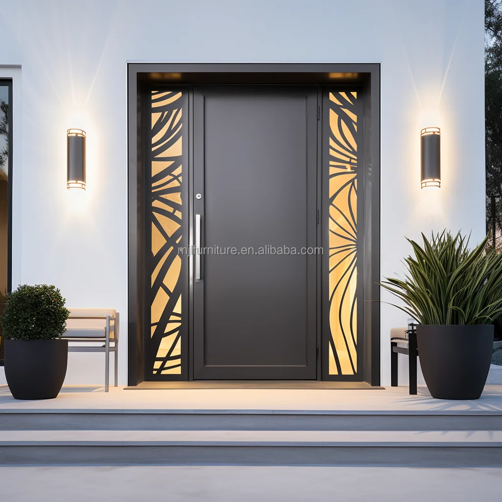 Modern American Design House Entrance Front Pivot Door Large Entrance ...