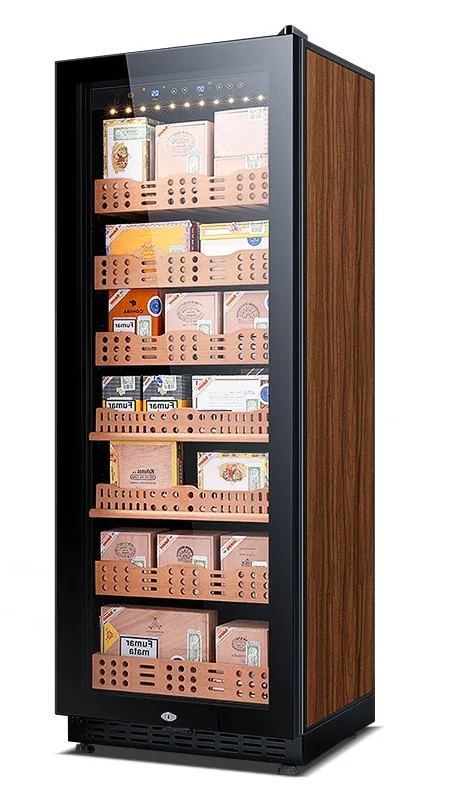 Hot Sales Cigar Humidor Humidity Control Custom Wooden Glass Door ...