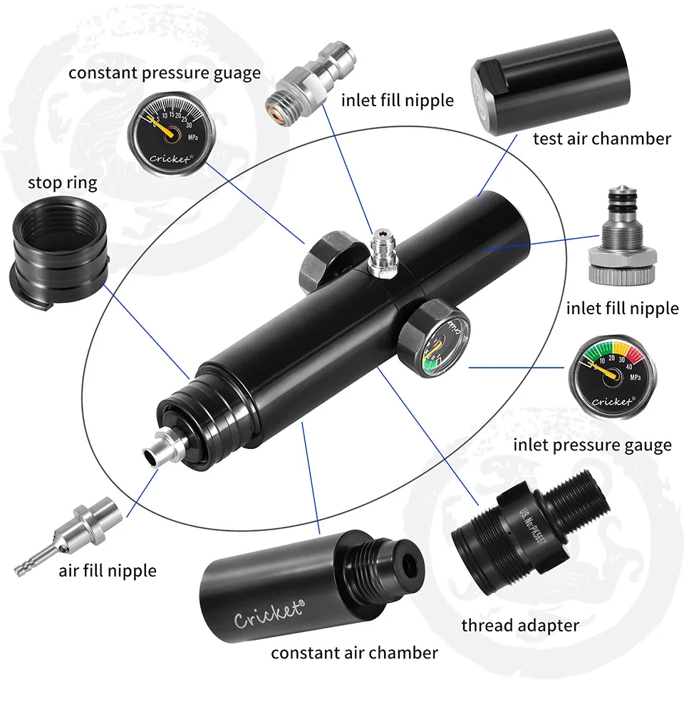 Airforce Pcp Hpa Explosion-proof Adjustable Regulator Constant Pressure ...