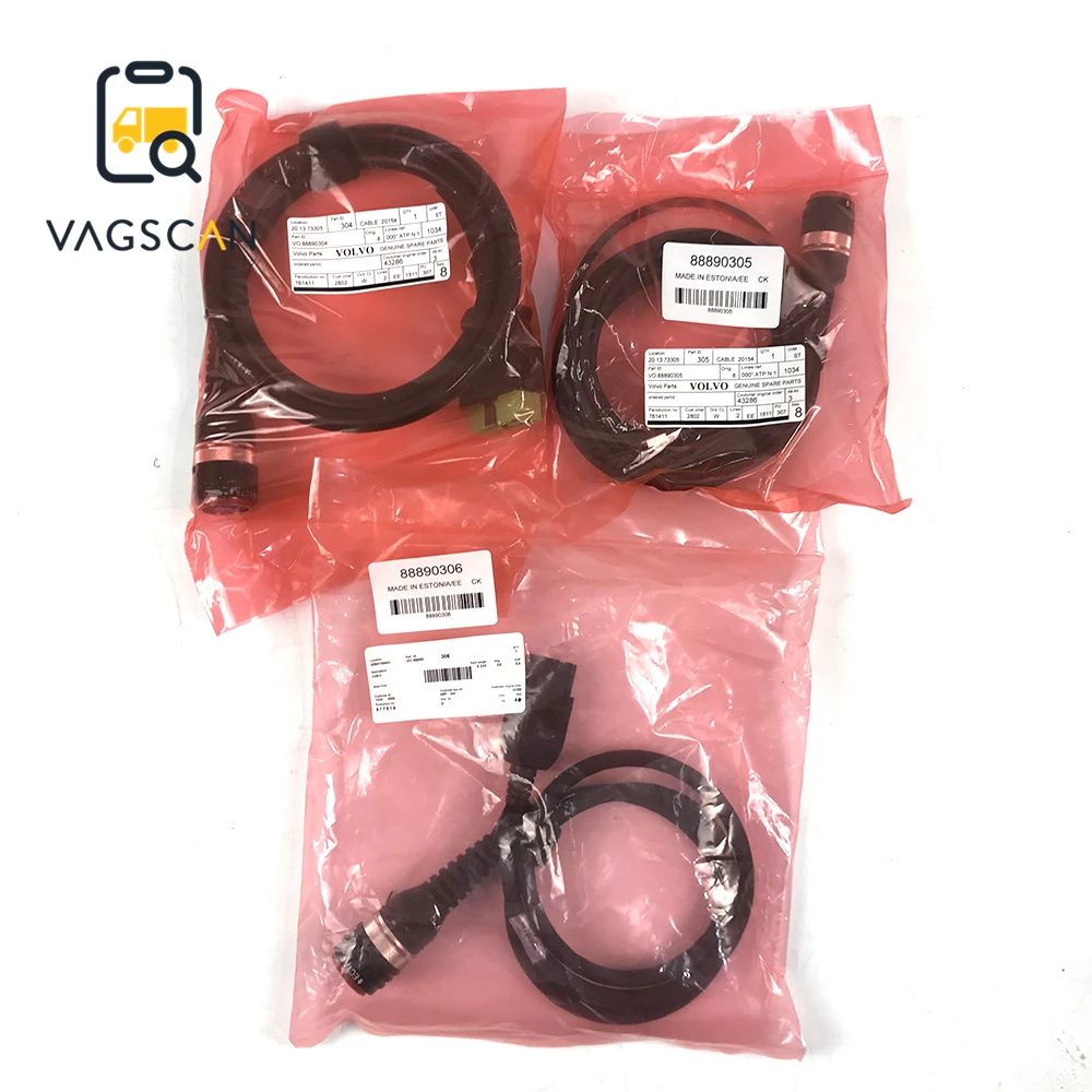 For Volvo 8 Pin 88890306+obd2 Obdii 88890304+usb 88890305 Diagnostic ...