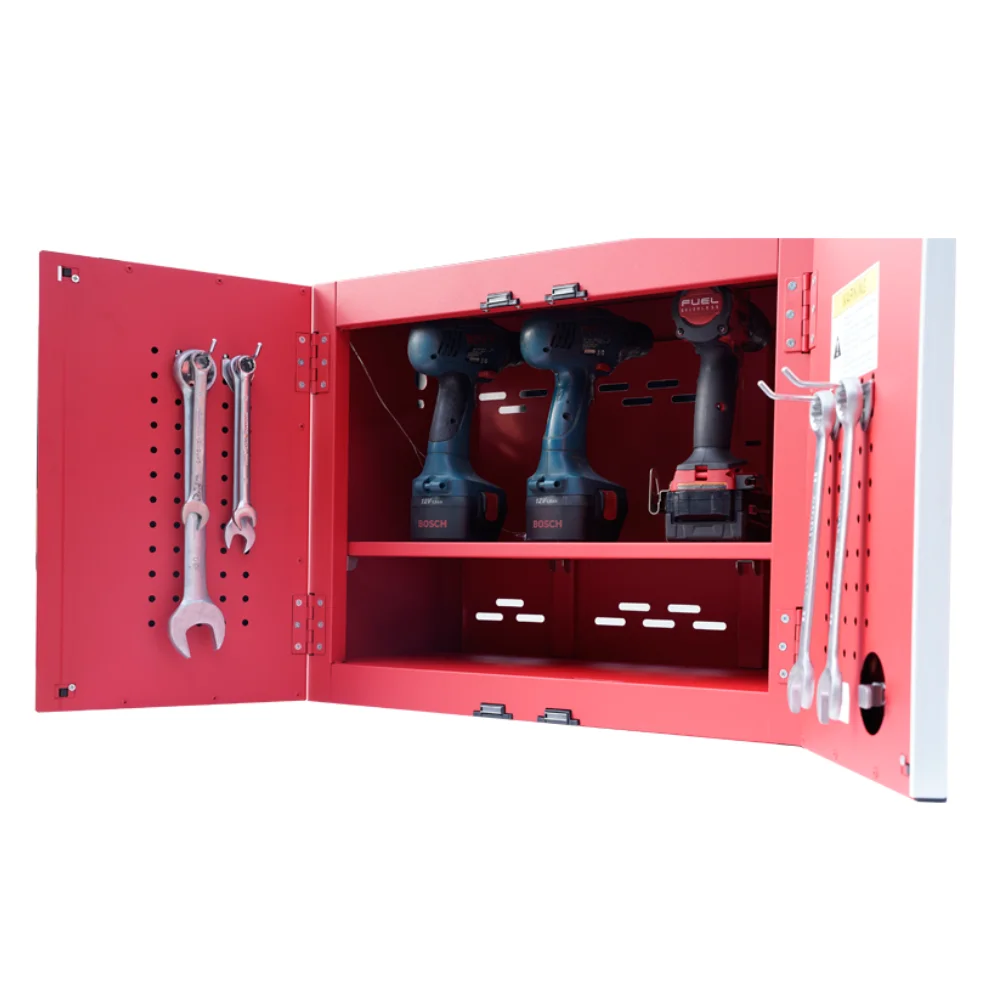 Wall Mounted Csps Tool Cabinet 61 X 45 X 61cm In Red With 1 Shelf - Buy ...