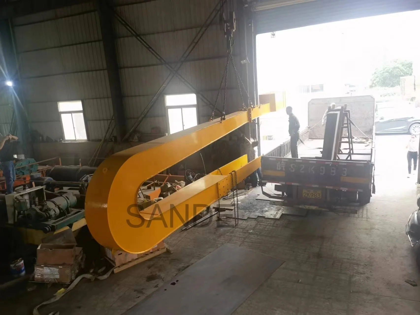 SANDE TOOL Granite Slab Bundle Handler for Container Loader