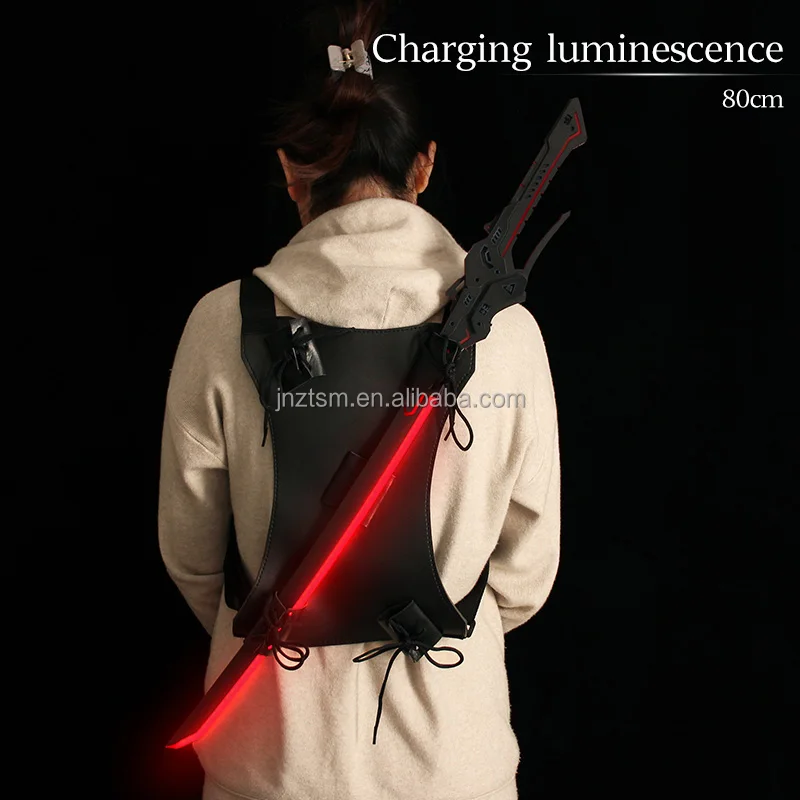 Toy Swords Luminescent Katana Plastics 108cm Acrylic Cosplay Realistic ...