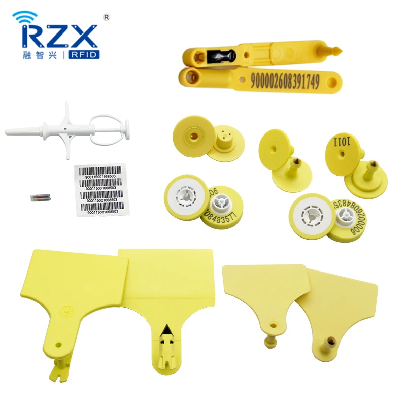 UHF ISO 18000-6C RFID Animal Ear Tags for Cattle & Sheep