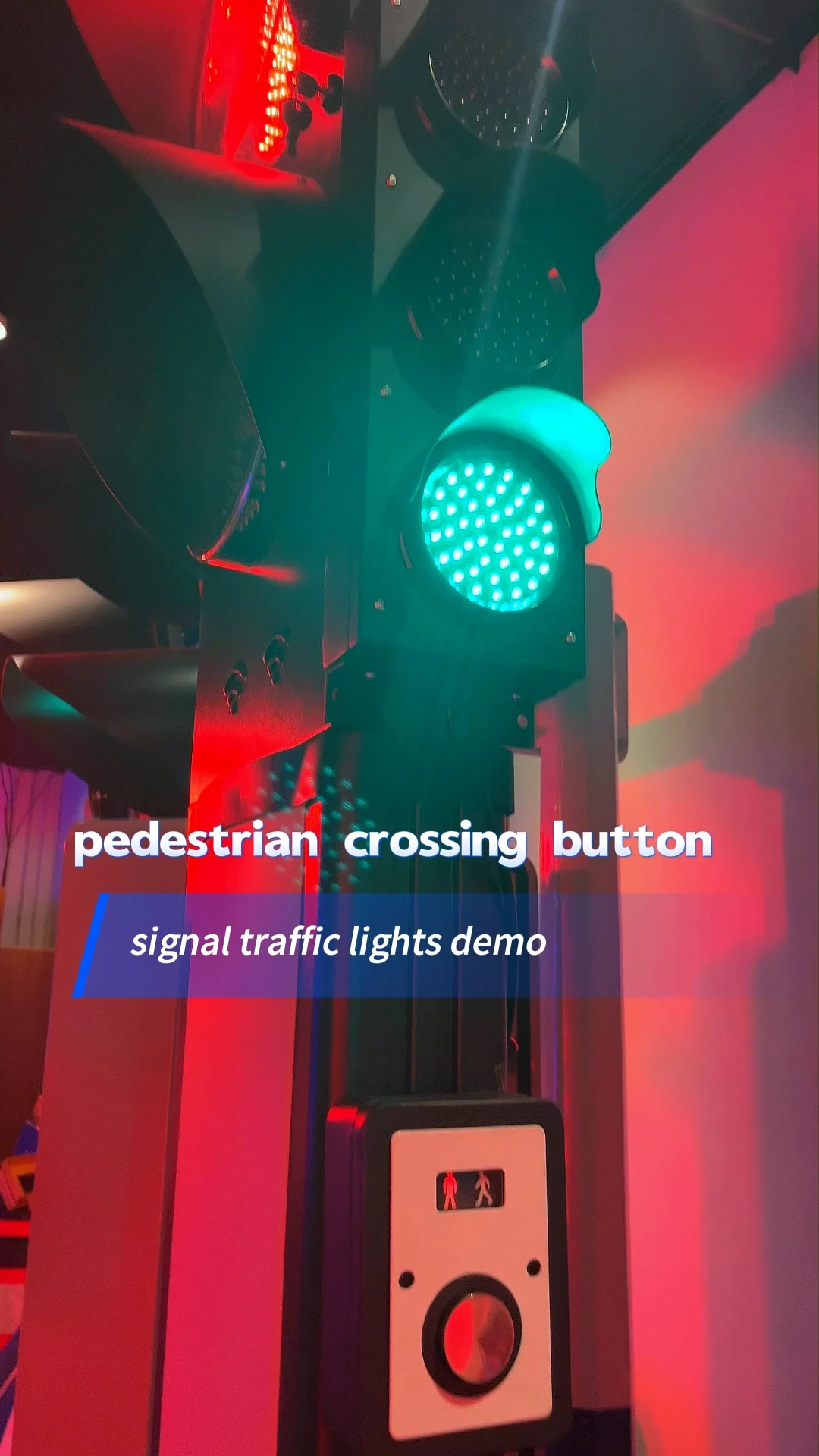 Pedestrian Crossing Traffic Signal Push Button Magnetic Switch ...