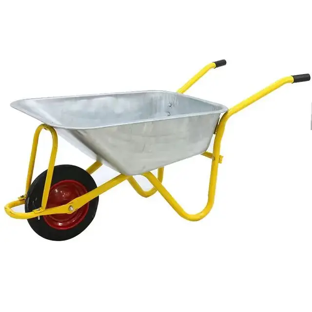 Unicycle Concrete Metal Wheelbarrow Large Garden Wheelbarrow Power ...