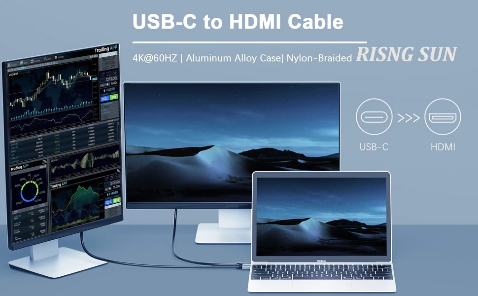 OEM High Quality Type-C to HDMI Converter 4K 60Hz 30Hz USB C to HDMI ...