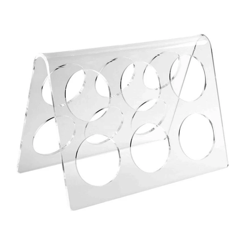 V Shape Acrylic Wine Bottle Holder Countertop Wine Display Stand ...