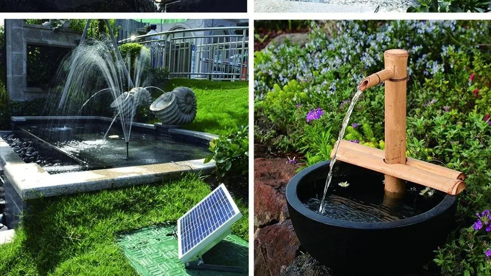 Bsv 10w Solar Fountain Garden Water Pump For Landscape Outdoor Pool ...