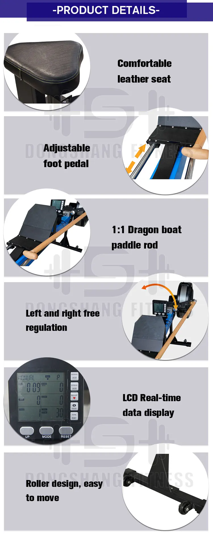 Dongshang Dragon Boat Aerobic Rowing Machine - OEM Available