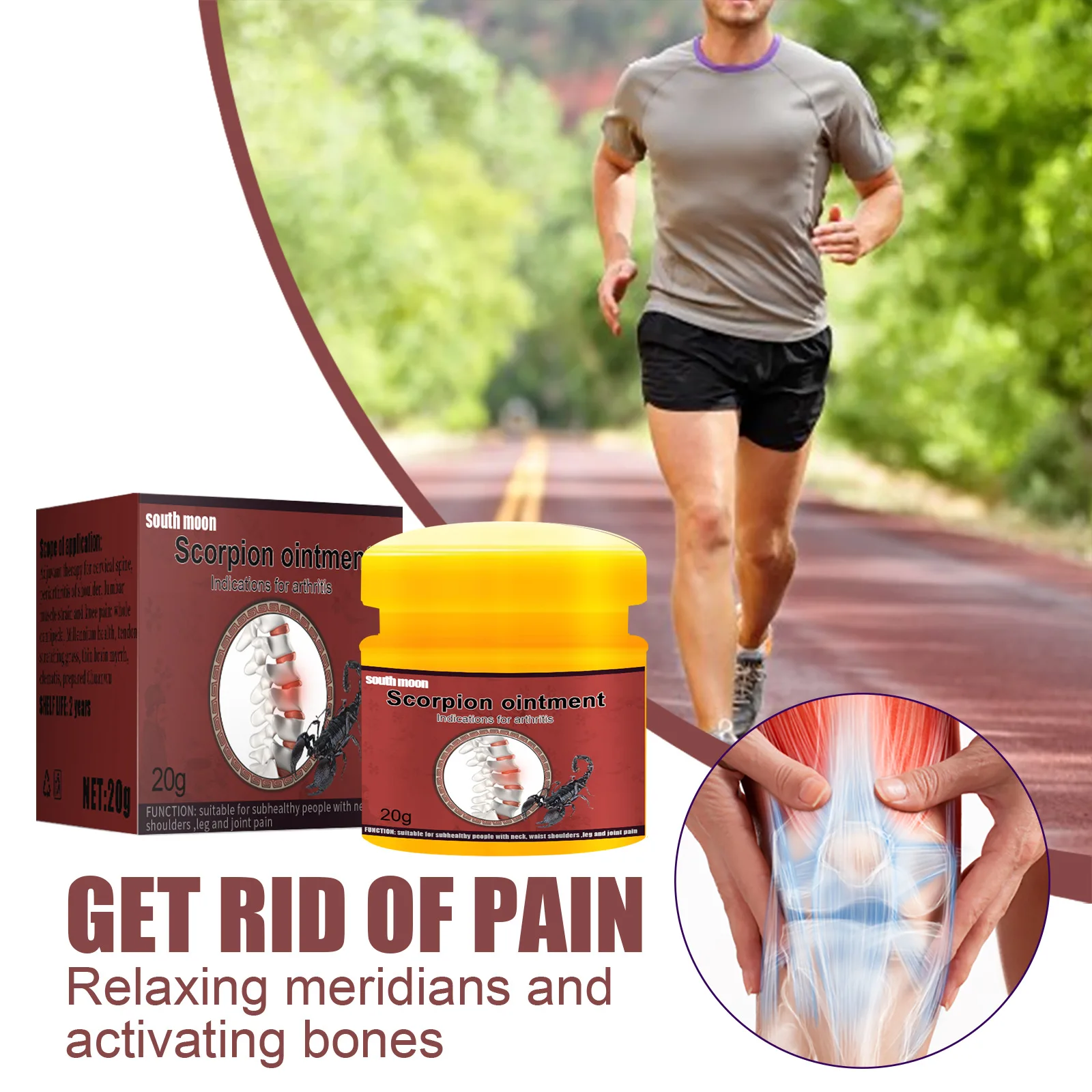 20g Scorpion Venom Analgesic Ointment Relieves Rheumatism Rheumatoid ...