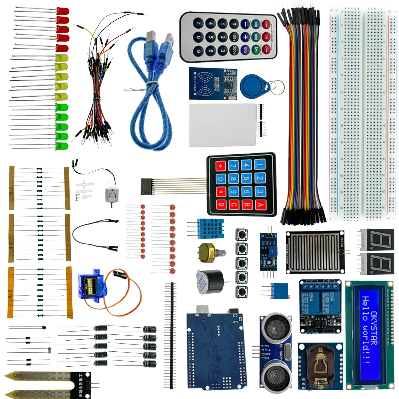 Starter Kit R3 Board Lcd1602 Servo Motor Breadboard Learning Kit For ...