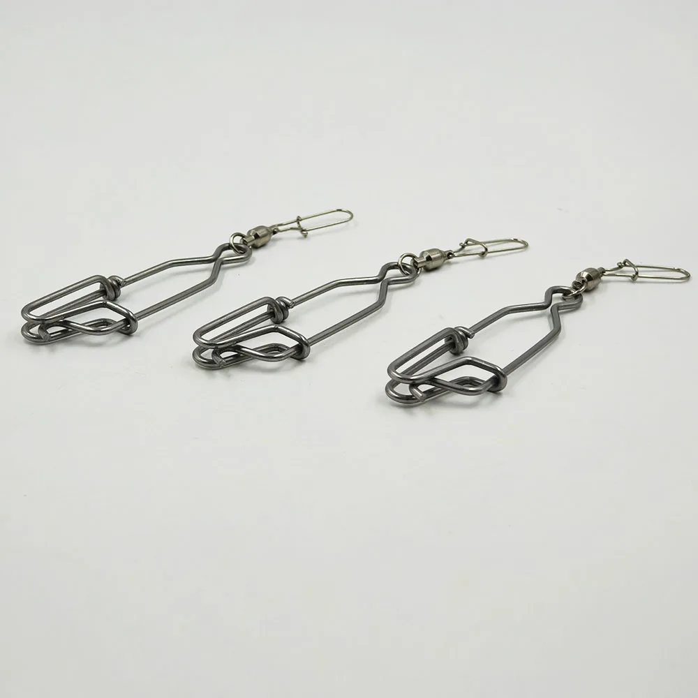 Alpha 100mm Stainless Steel Tuna Long Line Snap Clip Shark Clips Heavy ...