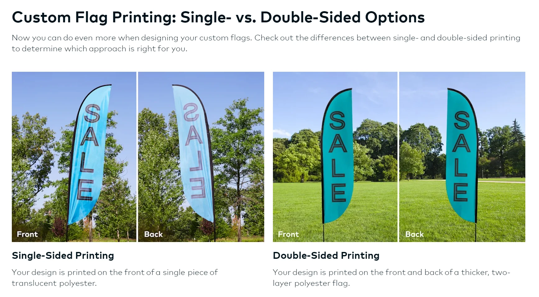 ADMAX Outdoor Flying Banner - Custom Printed Banderola Pluma