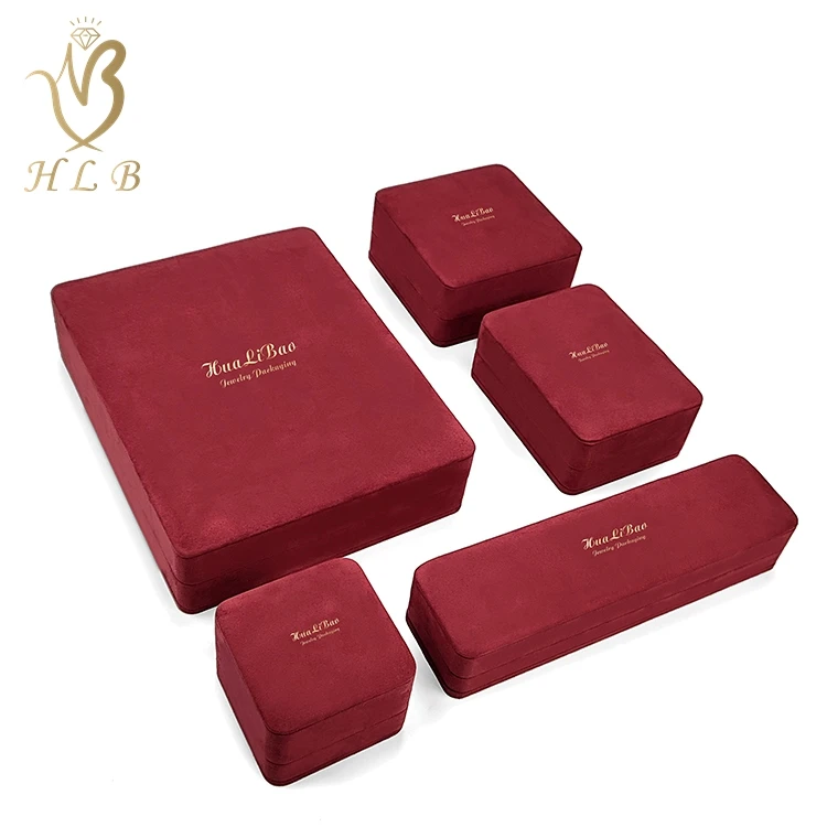 Factory Velvet Gift Box Luxury Velvet Ring Box Watch Necklace Jewelry ...