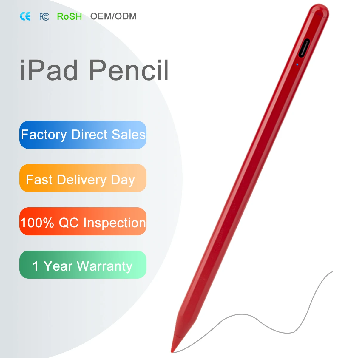 Palm Rejection Active Stylus Pen For Ipad - Buy Palm Rejection Active ...