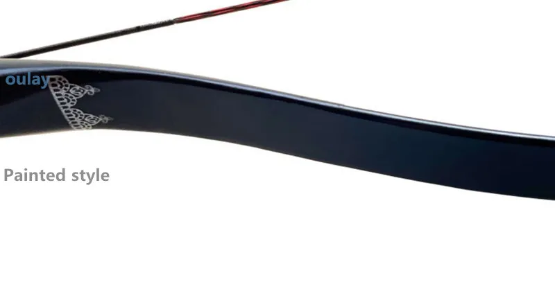 Turkish Black Lacquer Archery Bow - Traditional Hunting Bow