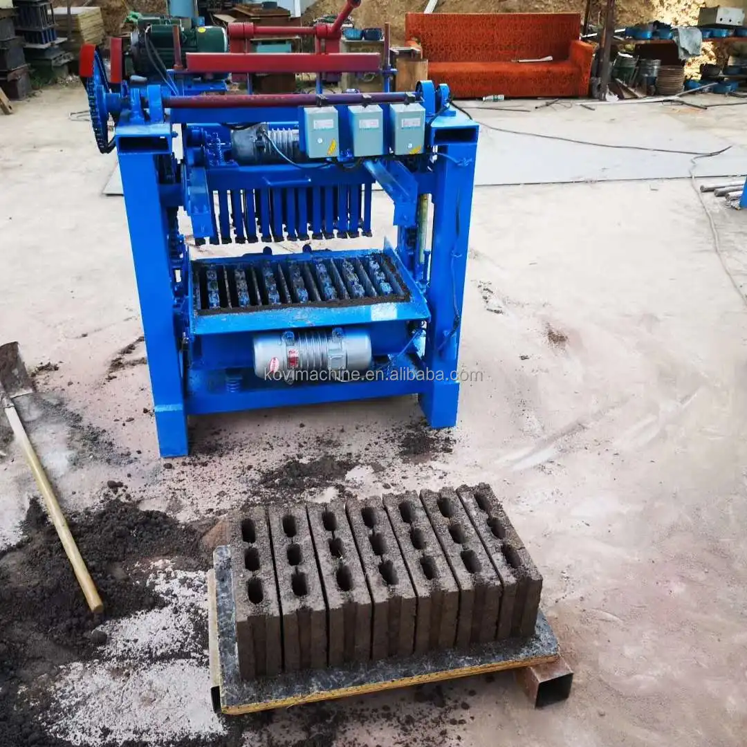 Manual Egg Laying Solid Brick Concrete Hollow Brick Block Making ...