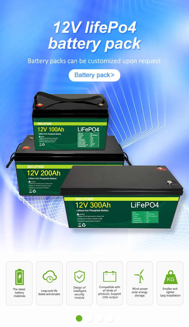 12v 24v 36v 48v LIFEPO4 Batteries - Reliable Energy Storage