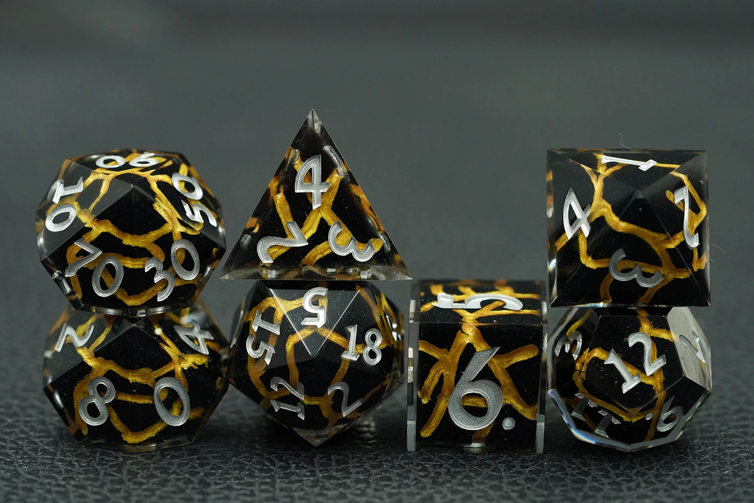 Customized Logo Dice Dnd Engraved Dnd Glass Dice Colorful Handmade ...