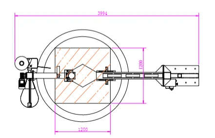 Automatic Rotary Arm Pallet Wrapping Machine Pallet Wrapping Machine ...