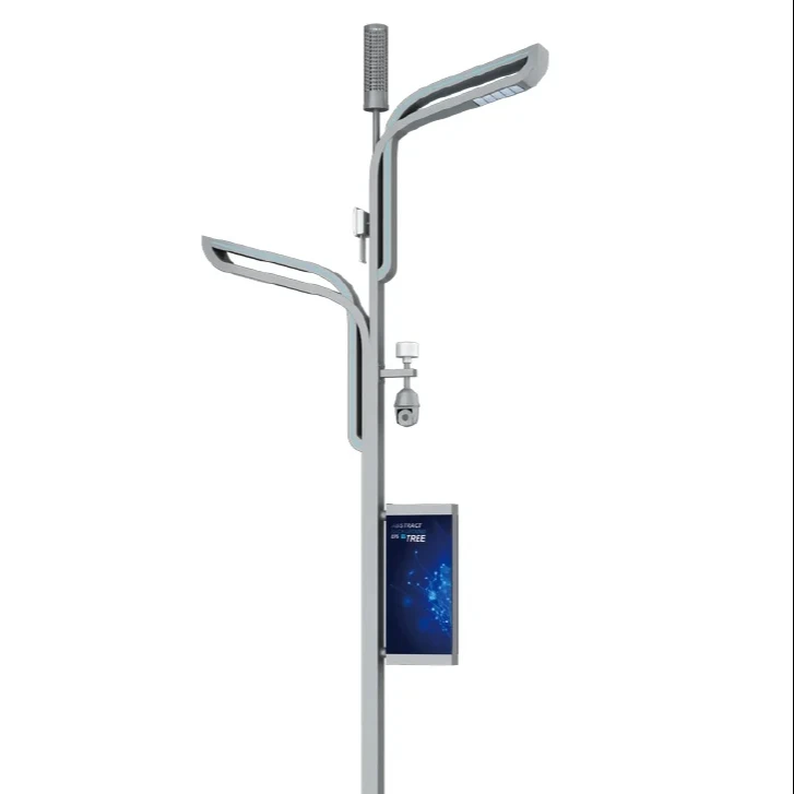 Weclouds iot Integrated Smart Led Street Lighting Pole for smart city ...