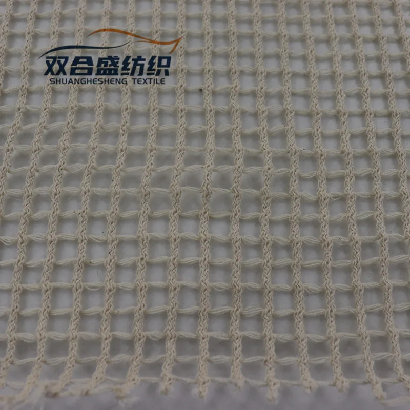 150gsm square Mesh Fabric Recycled Produce Organic Cotton Mesh Bags for ...