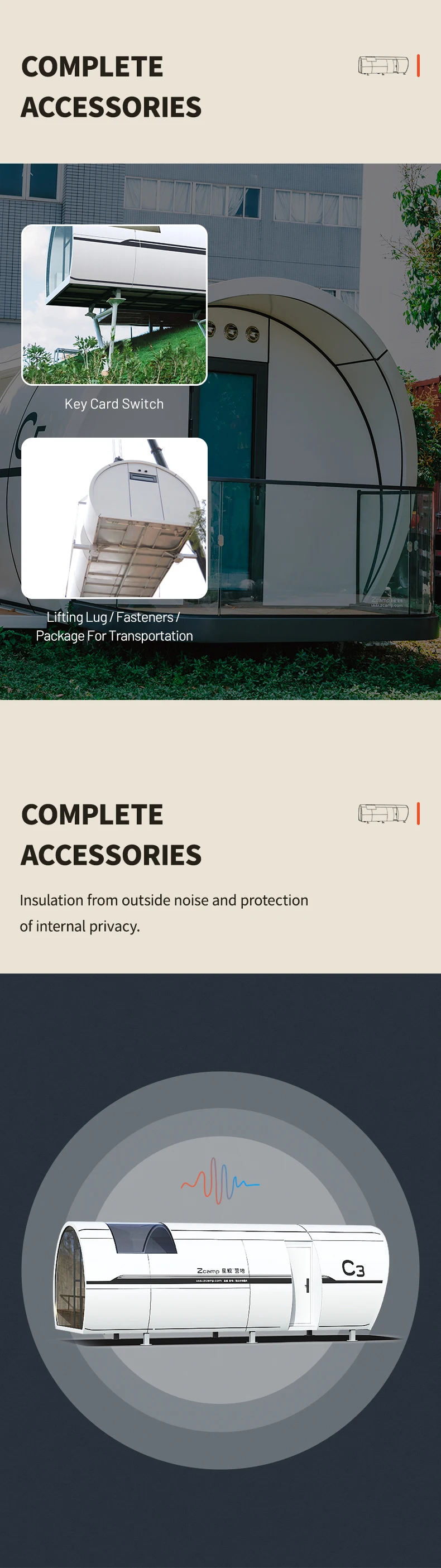 C3 Aluminium Frame Prefab Modular Tiny Home - Luxury & Mobility