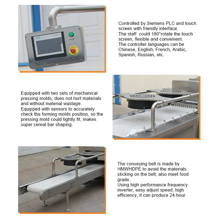 High Quality Automatic Heart-Shaped Muesli Bar Production Line Snack ...