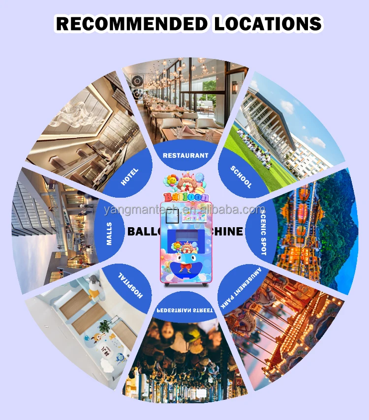 Customized Various Patterns Balloon Vending Machine for Malls Automatic ...