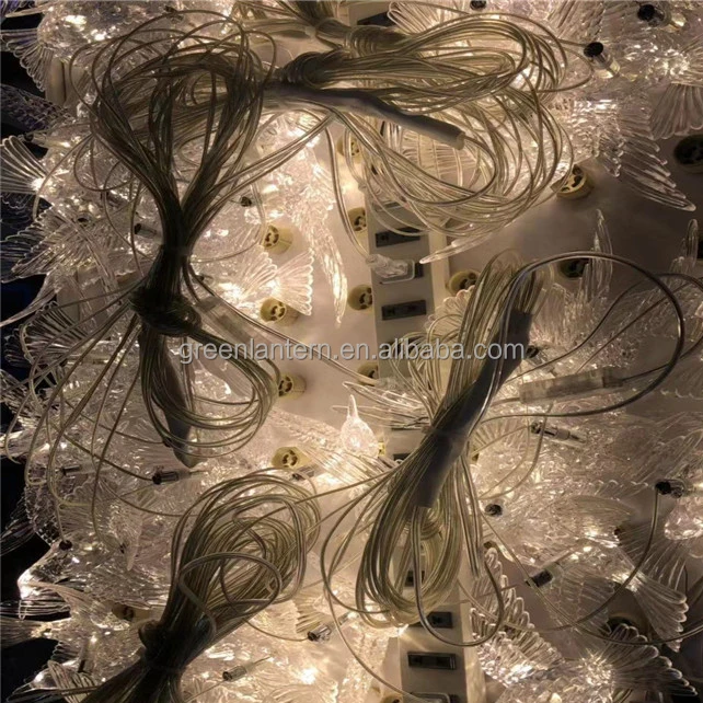 10 Clear Transparent Acrylic Birds Wedding Decorative Light LED ...