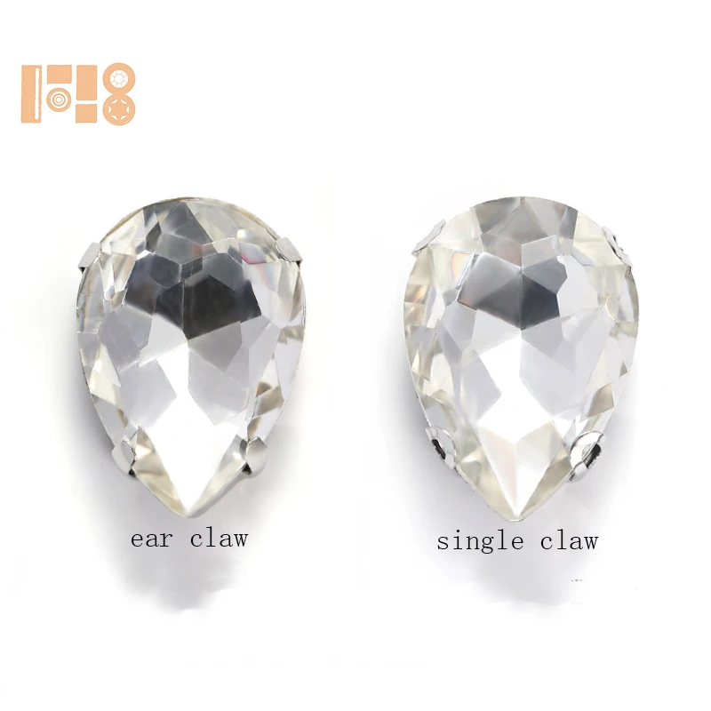 Drop Claw Round Claw With Glass / Wholesale Rhinestones Oval Sew On ...