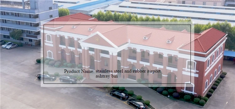 GNF Outdoor Stainless Steel Ashtray Trash Bin - Durable