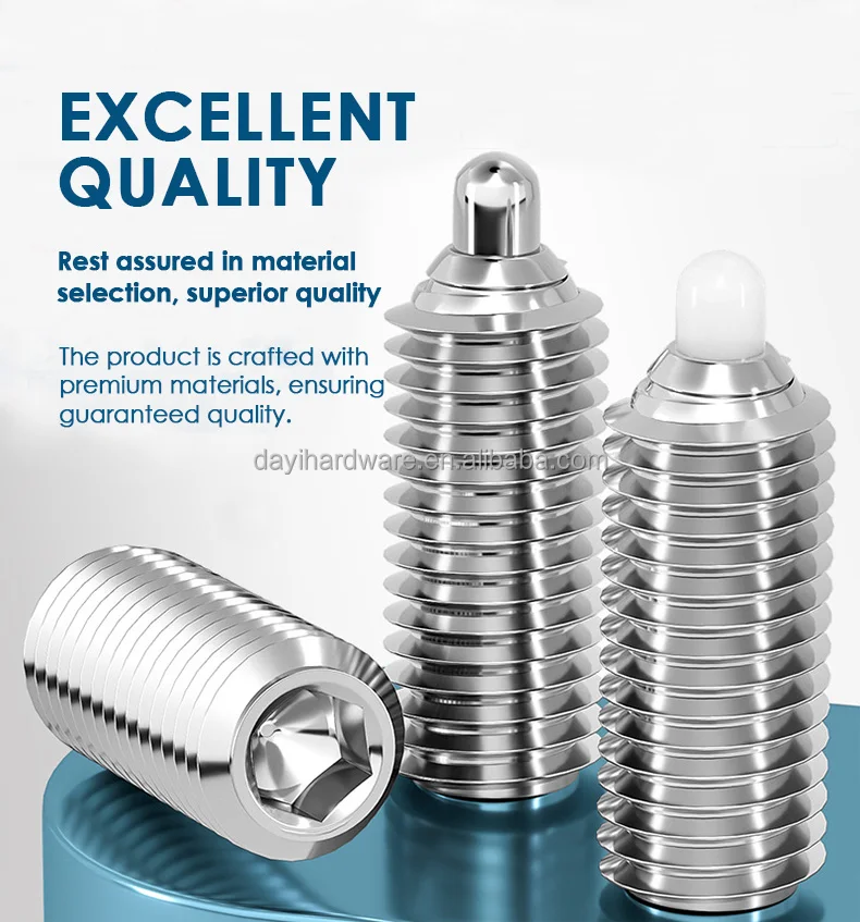 304 Stainless Steel Spring Plunger Cylinder Head Pressure Telescopic ...