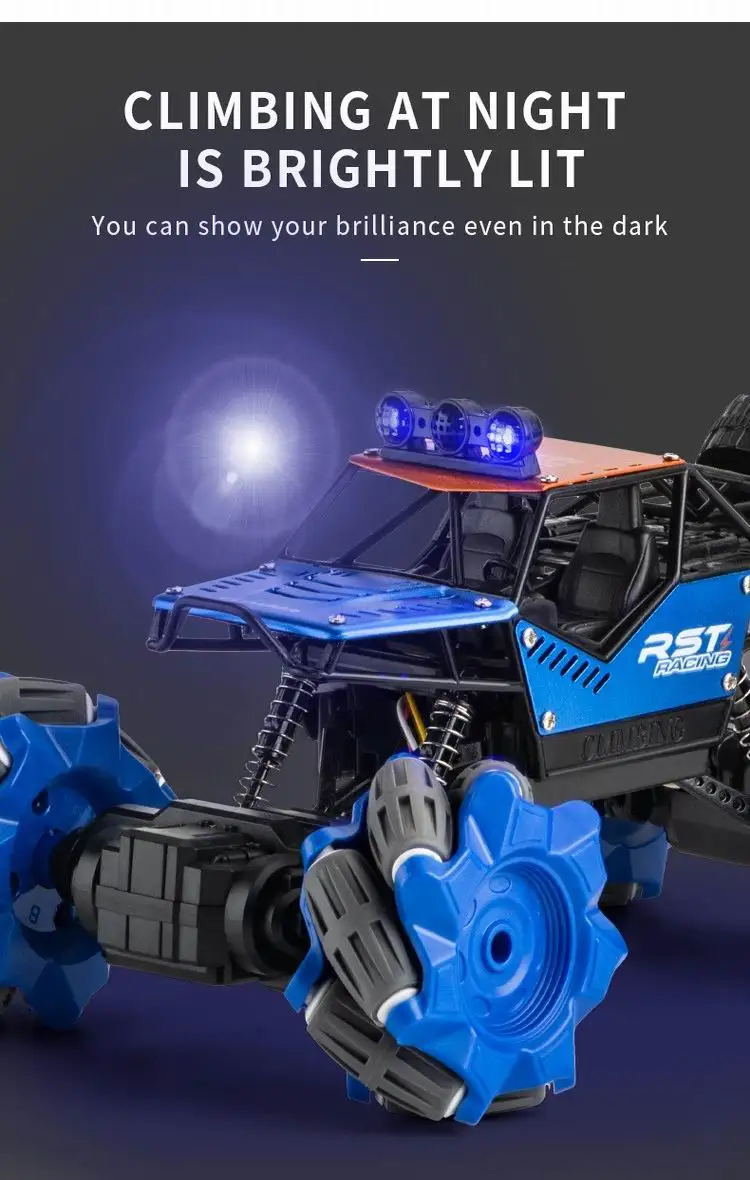 2.4g Factory Electric Rracing Remote Control Stunt Car Toy 1:20 Rock ...