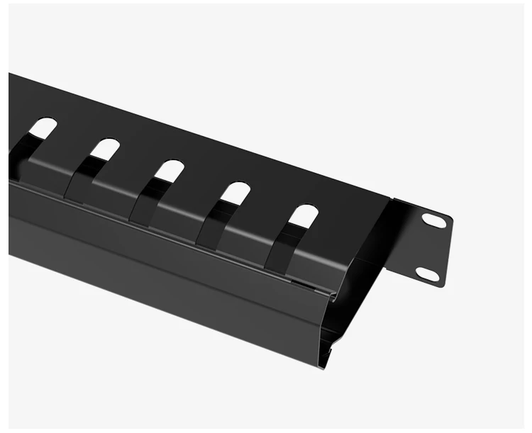 1u Rack Mount Metal Horizontal Network 19 Inch Cable Management Rack ...